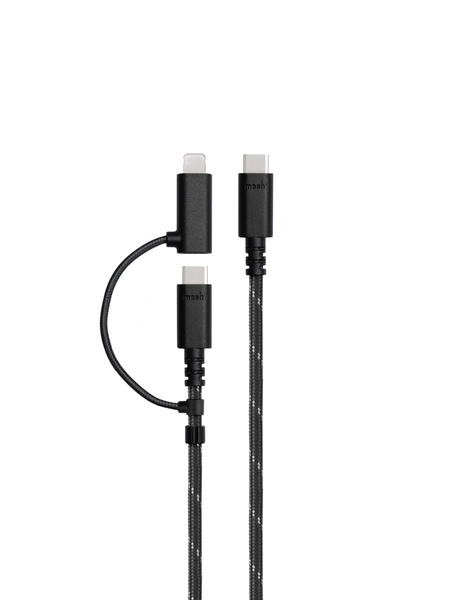 2-in-1 USB-C to USB-C & Lightning Charging/Sync Cable (1M) – us.moshi (US)